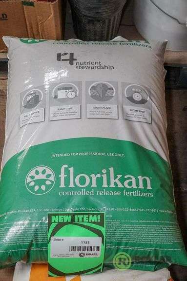 (3) Bags of Fertilizer, Florikan, Multi-K - Roller Auctions
