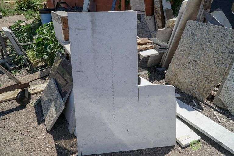 Granite Slabs With (8) A-Frames - Roller Auctions