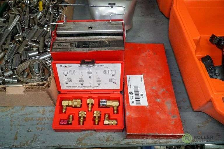 Blue Point Air Conditioning Adapter Set, Snap-On Fuel Pump Pressure ...