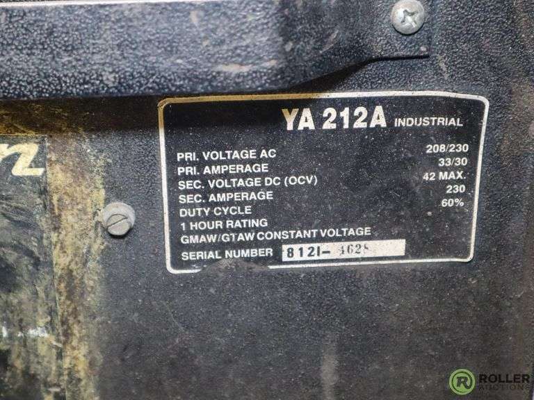 Snap On YA212A Welder (Inoperable) - Roller Auctions