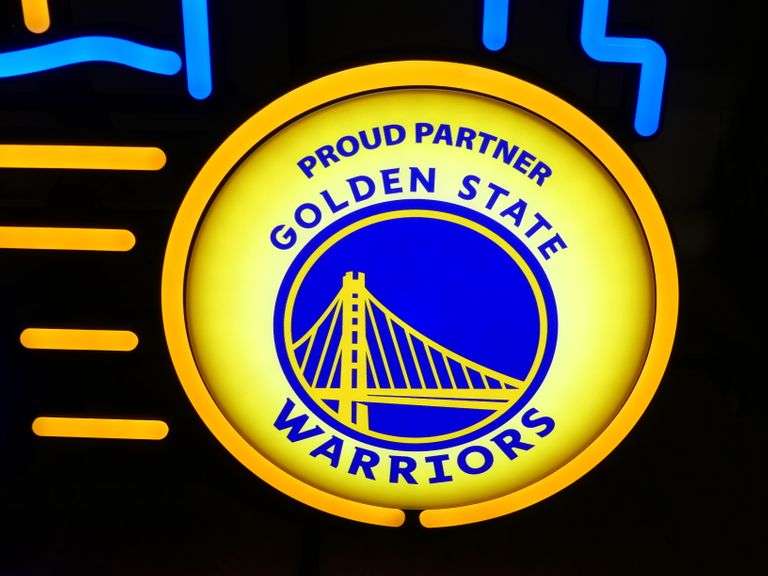 Modelo Golden State Warriors Lighted Sign, 33" x 20" - Roller Auctions