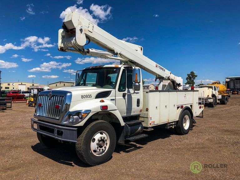 2008 INTERNATIONAL WORKSTAR 7400 Bucket Truck, MaxxForce Diesel, Automatic, Terex Hi-Ranger ...