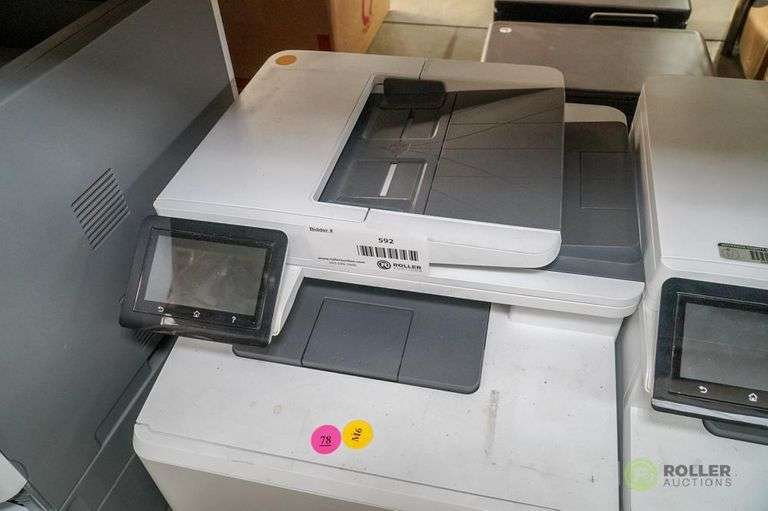 (2) Hp MFP M477fdn Color LaserJet Pro Printers - Roller Auctions