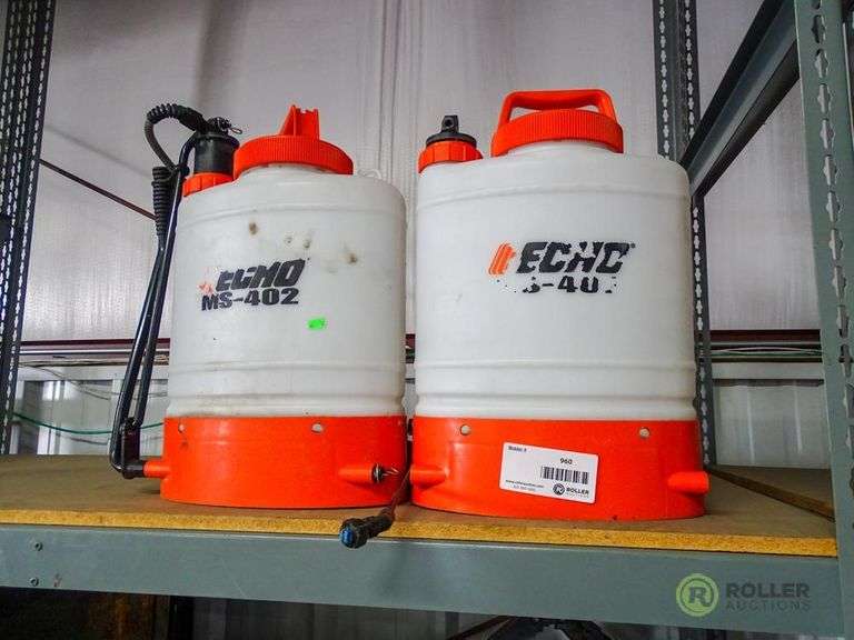 (2) Echo Backpack Sprayers - Roller Auctions
