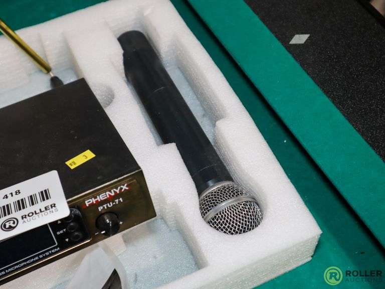 Phynyx PTU-71 Dual Wireless Microphone System - Roller Auctions