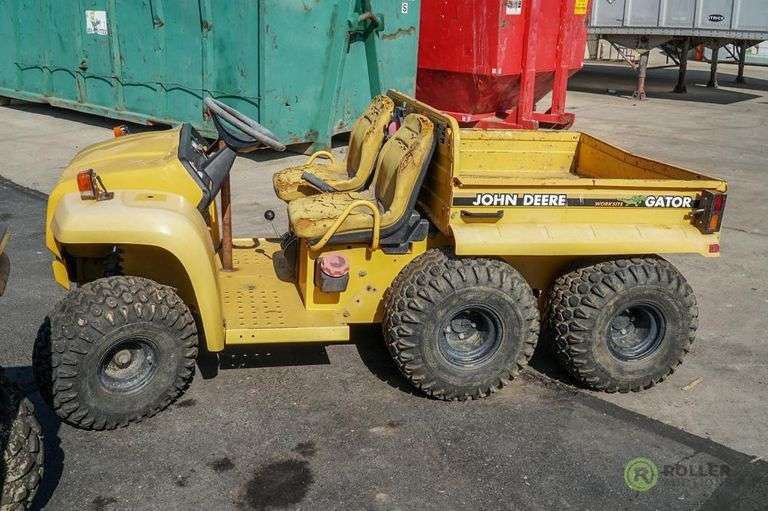 John Deere 6X6 Gator, Diesel, Manual Dump Bed (Inoperable) - Roller ...