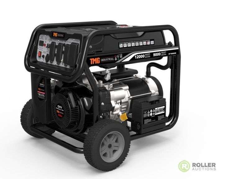 New TMG Industrial Portable Generator, 12000-W, Electric Start - Roller ...