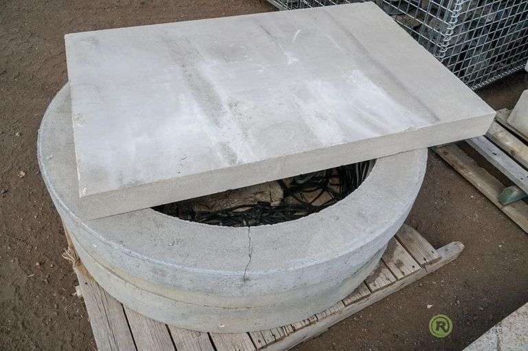 Manhole Risers and Concrete Slab - Roller Auction