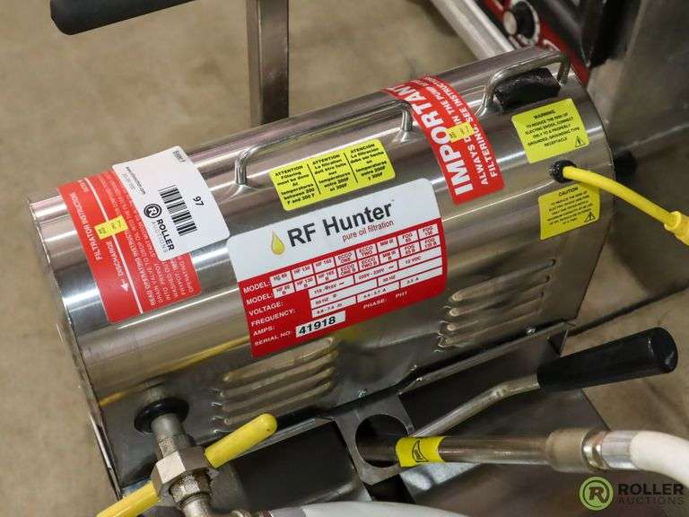 R.F. Hunter Fryer Filtrator, 80 Lbs. Capacity - Roller Auctions