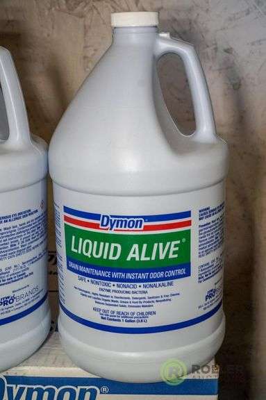 (7) 1-Gallon Bottles of Dymon Liquid Alive Drain Maintenance With ...
