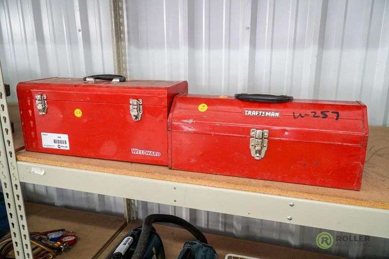 (2) Metal Toolboxes - Roller Auction