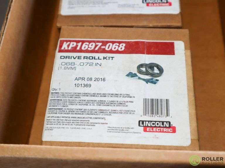 (4) New Lincoln Electric KP1697-068 and KP1696-1 Drive Roller Kits ...