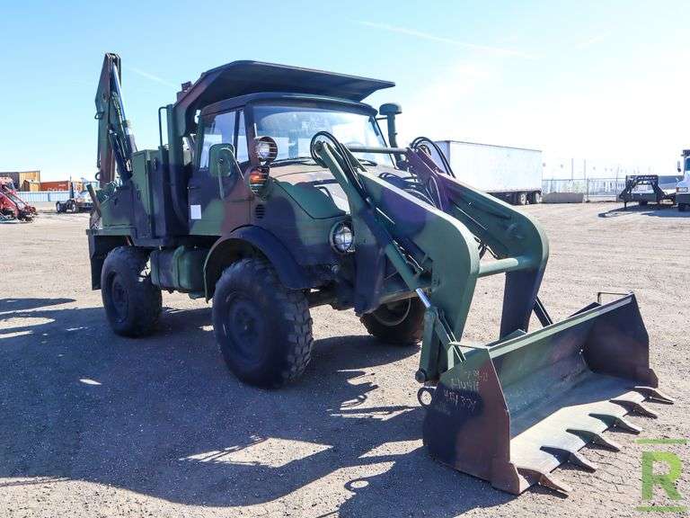 Unimog 419 Loader/Backhoe - Roller Auctions