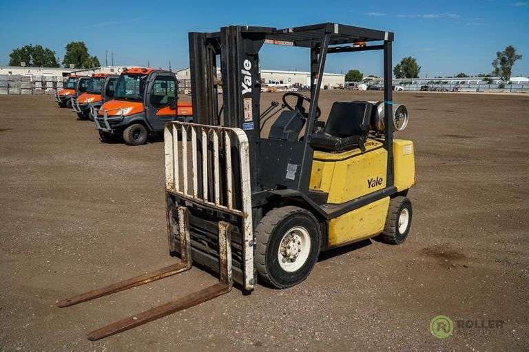 1992 Yale GLP050 5000 LB Capacity Forklift, 4-Cylinder LP Engine ...