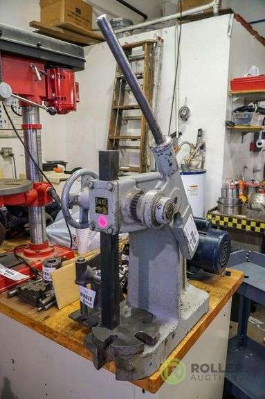 Dake 1 1/2 Bench Top Arbor Press - Roller Auctions