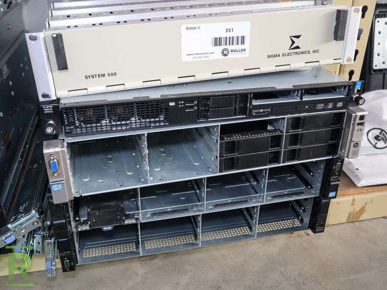 Shelf of Tight Rope and Sigma Server Racks - Roller Auctions