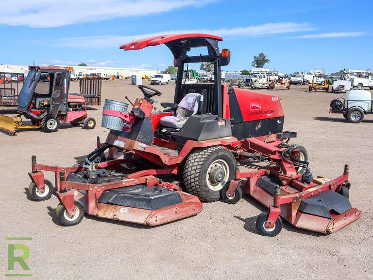 2008 Toro Groundsmaster 580D 4WD Ride-On Batwing Mower - Roller Auctions