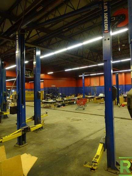 Rotary Lifts SPO10N700 10,000-Lb 2-Post Lift With Hose Reel - Roller ...