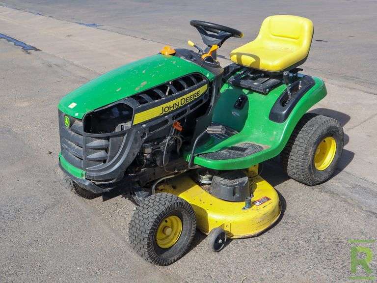 John Deere D110 Ride On Mower, 42" Mower Deck, 19Hp Gas Engine, Showing ...
