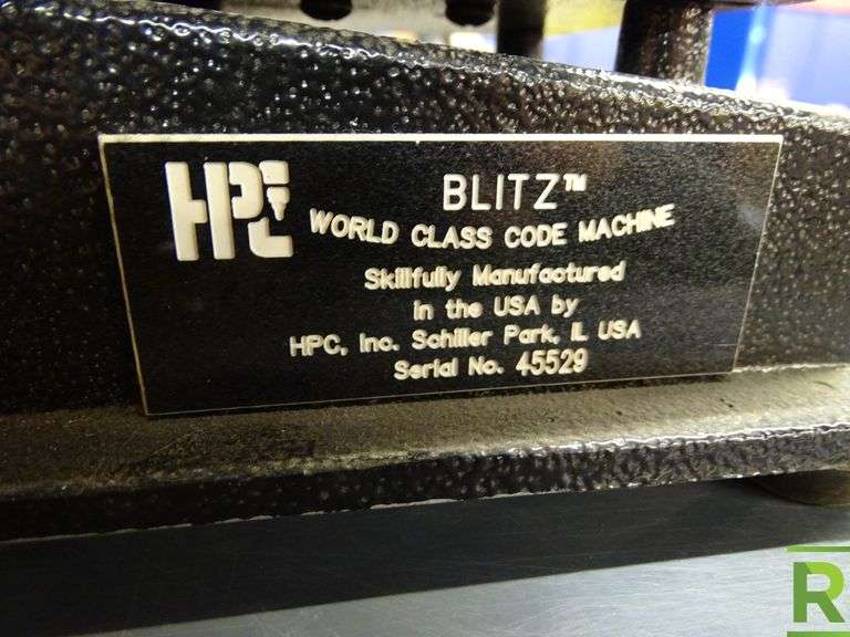 HPC Blitz Code Key Cutting Machine and Parts Bin With Contents - Roller ...