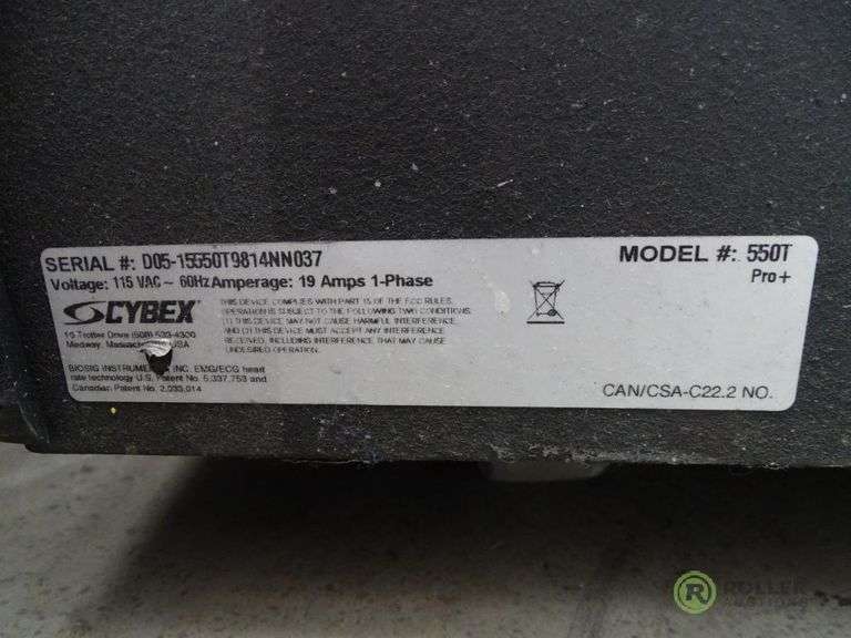 Cybex 550T Pro + Treadmill, Mileage Reads 19737, Showing 5324 Hours ...