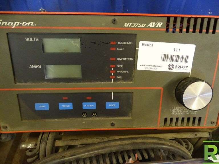 Snap-On MT3750 AVR Starting and Charging System Tester - Roller Auctions