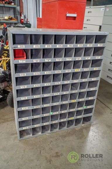 72 Compartment Metal Bolt Bin - Roller Auctions