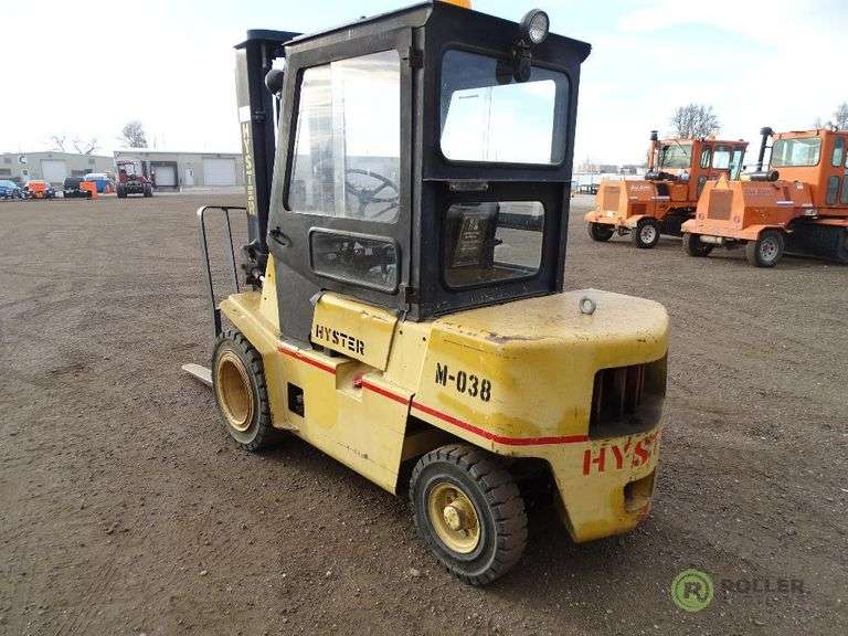 Hyster H50XL Forklift, 5000 LB Capacity, Gas Engine, 198in Lift Height ...