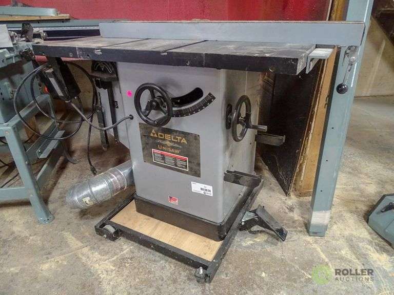 Delta Unisaw 36-960 Left Tilt 10in Tilting Arbor Saw, Biesemeyer T ...