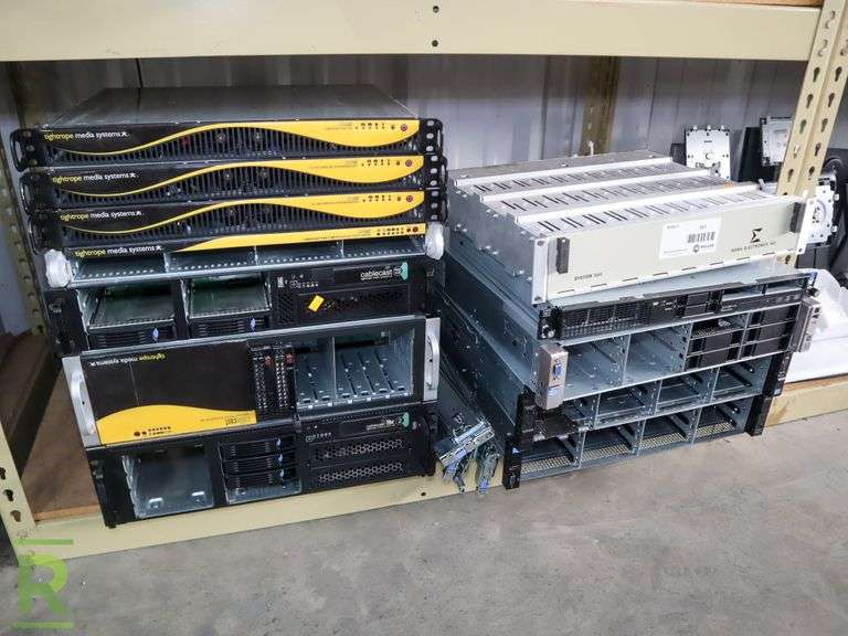 Shelf of Tight Rope and Sigma Server Racks - Roller Auctions