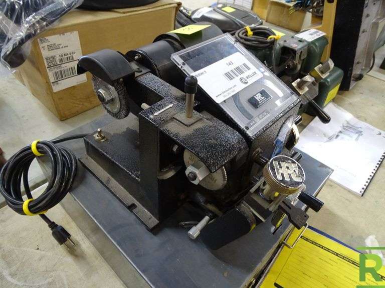 HPC Blitz Code Key Cutting Machine and Parts Bin With Contents - Roller ...