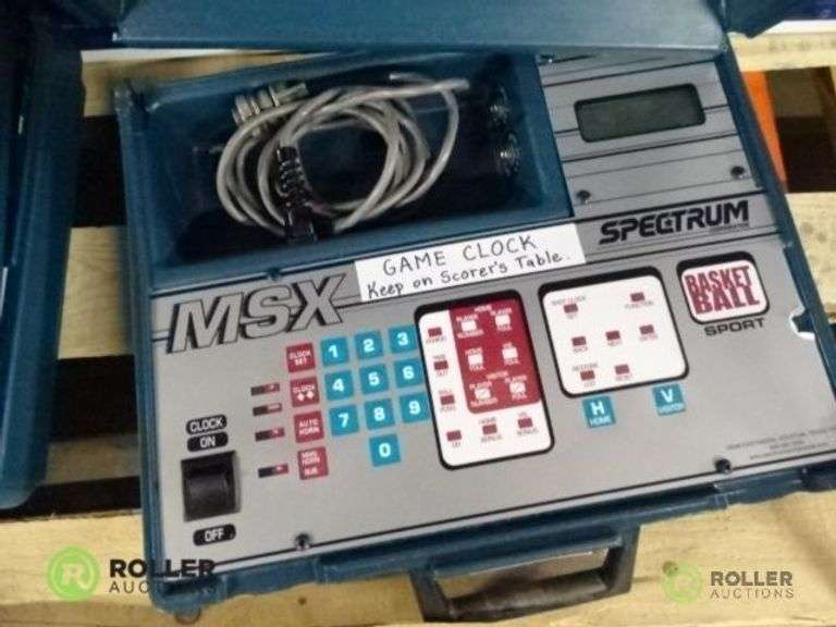 (2) Spectrum 2242 Indoor Basketball Scoreboards With Controls - Roller ...