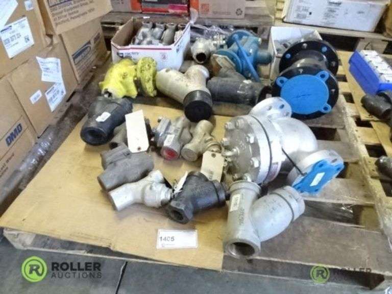 Pallet of Assorted Pipe Valves and Fittings - Roller Auctions