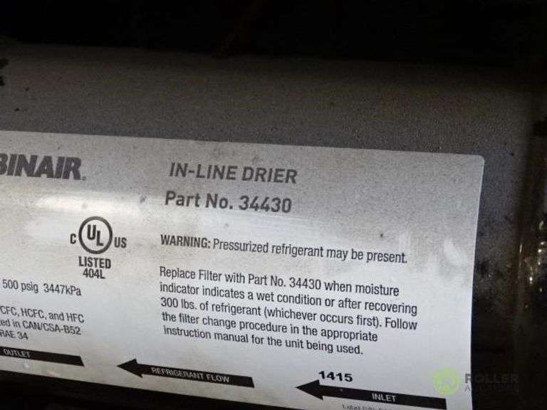 Refrigerant/Recovery/Recycling Recharging Unit- Robinair Series 34700 ...