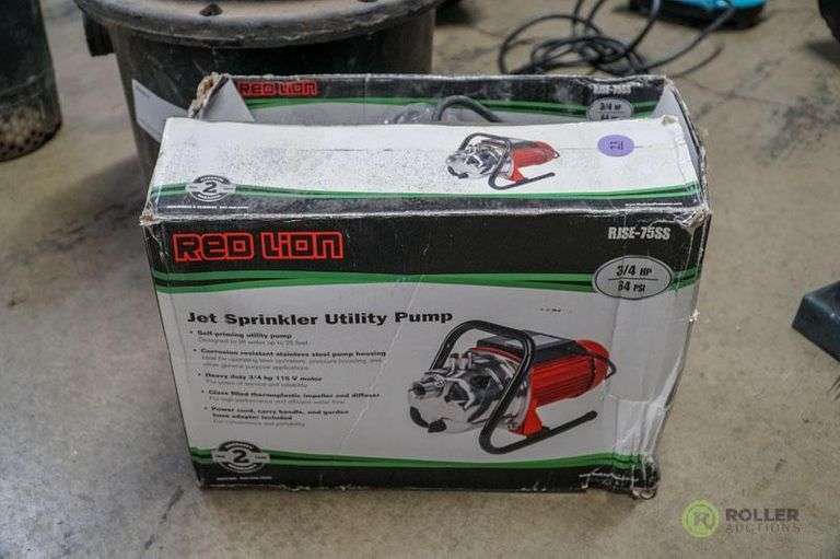 Red Lion RJSE-75SS Jet Sprinkler Utility Pump - Roller Auctions