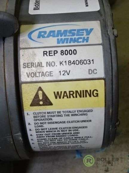 Ramsey Rep 8000 Winch - Roller Auctions