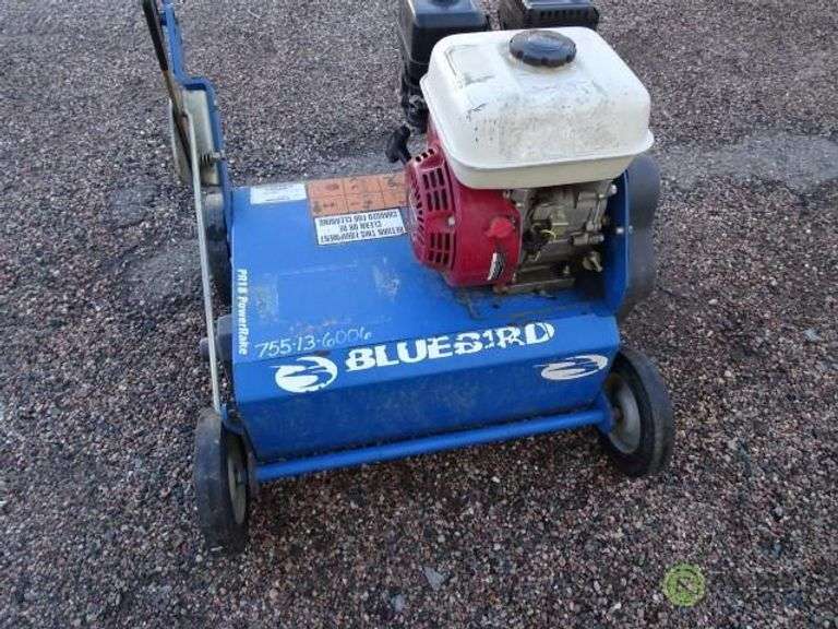 BlueBird PR18 Power Rake, Honda GX160 Gas Engine, 5.5Hp - Roller Auctions