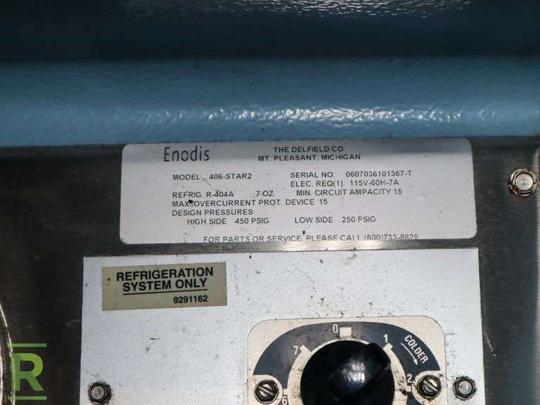 Delfield 406 Star2 27" Under Counter Refrigerator on Casters - Roller ...