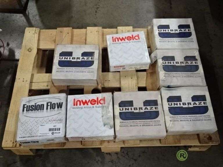 (5) Rolls of Unibraze Welding Wire, (2) Rolls of Inweld Welding Wire ...