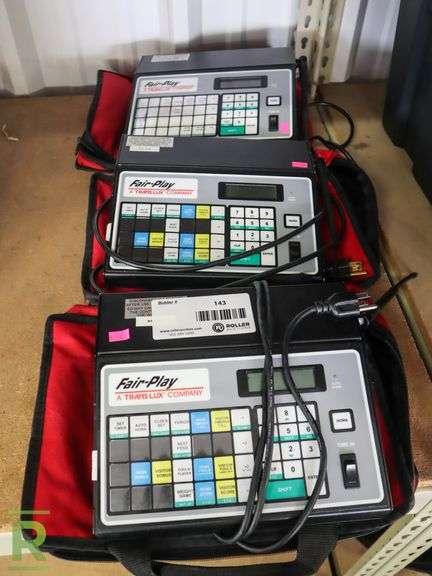 (3) Trans-Lux Fair-Play MP-70-0211 Scoreboard Controllers - Roller Auctions