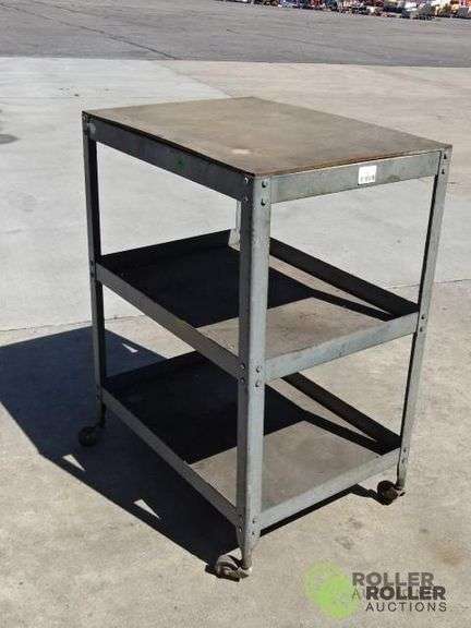 2-Shelf Rolling Cart, 20in x 28in x 37in H - Roller Auctions