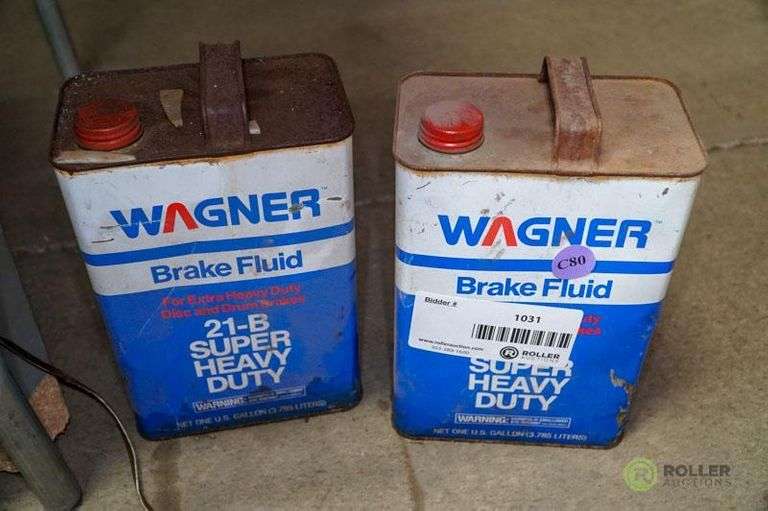 (2) 1-Gallon Containers of Wagner Brake Fluid - Roller Auctions