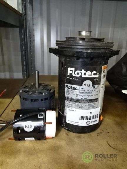 Fasco 71635754 1/20Hp Electric Motor, Emerson F47HXDFY-1810 1/8Hp ...