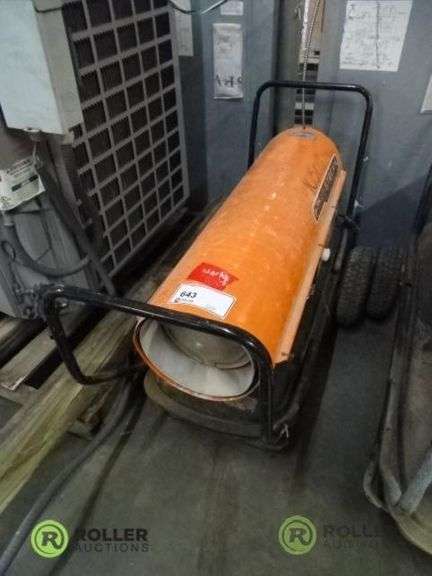 Heat Stream HS-125T-KFA 125,000 BTU Heater, Kerosene / Diesel - Roller ...