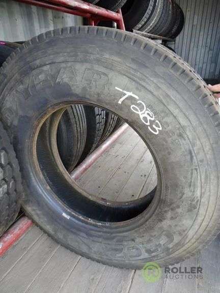 Goodyear G362 11R22.5 Tire, 9mm Tread Depth - Roller Auctions