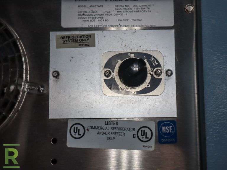 Delfield 406 Star2 27" Under Counter Refrigerator on Casters - Roller ...