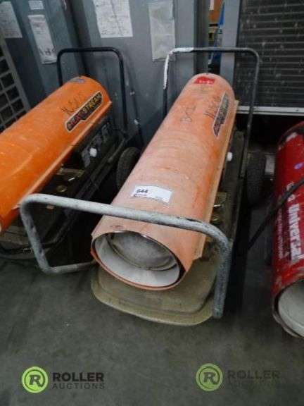 Heat Stream HS-125T-KFA 125,000 BTU Heater, Kerosene / Diesel - Roller ...