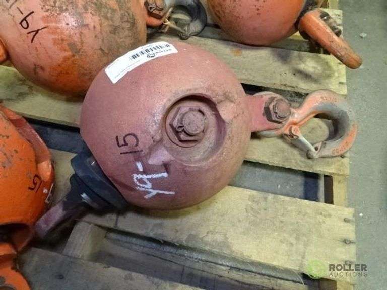 Johnson Blocks 7-Ton Swivel Crane Ball With Hook - Roller Auctions