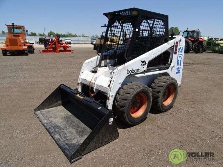 Bobcat 751 Skid Steer Loader, Auxiliary Hydraulics, 10-16.5 Tires, 66in ...