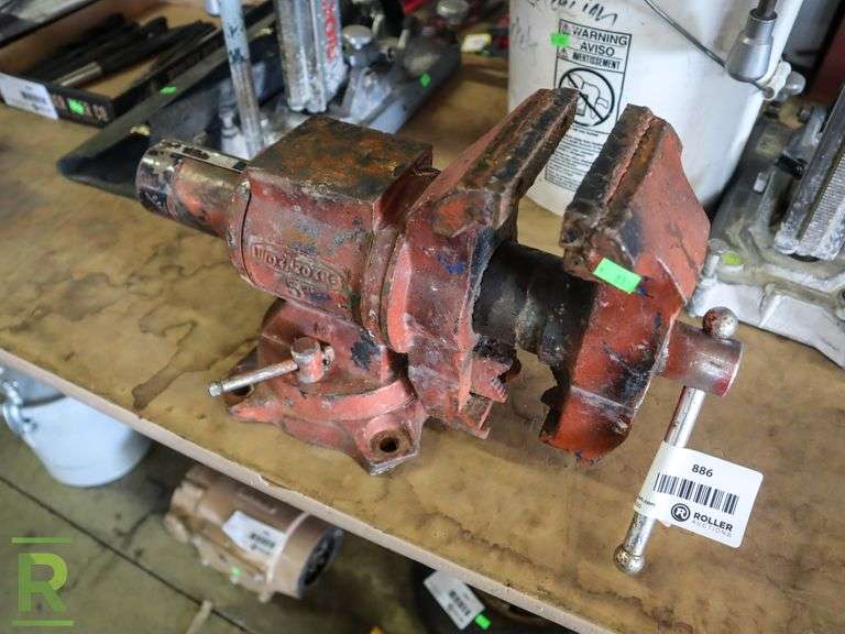 Workforce 5" Bench Vise and Head With Anvil, 360-Swivel - Roller Auctions